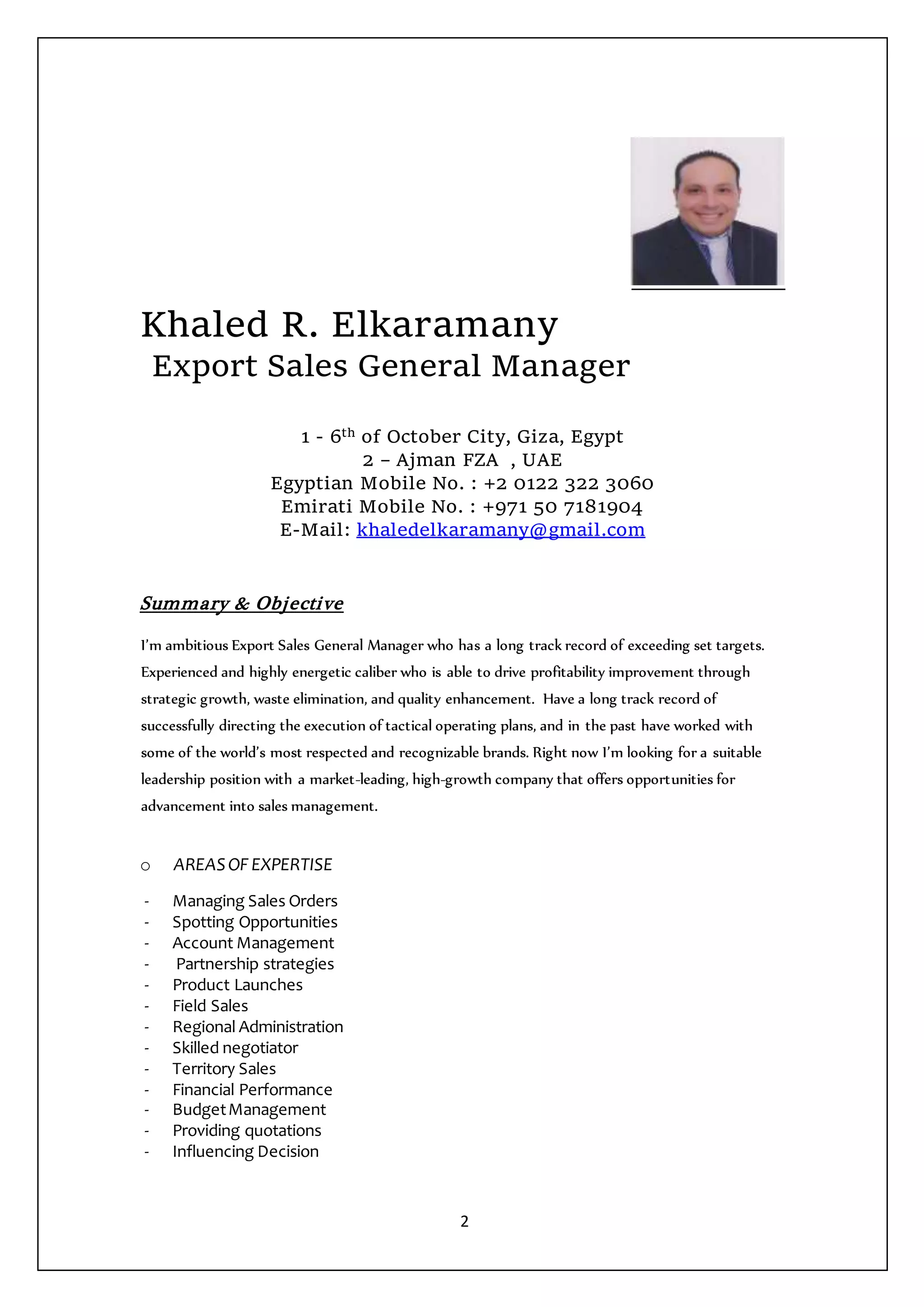Khaled Elkaramany CV | DOCX