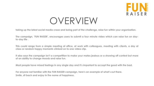 Fun Raiser | PPTX | Business | Business and Finance