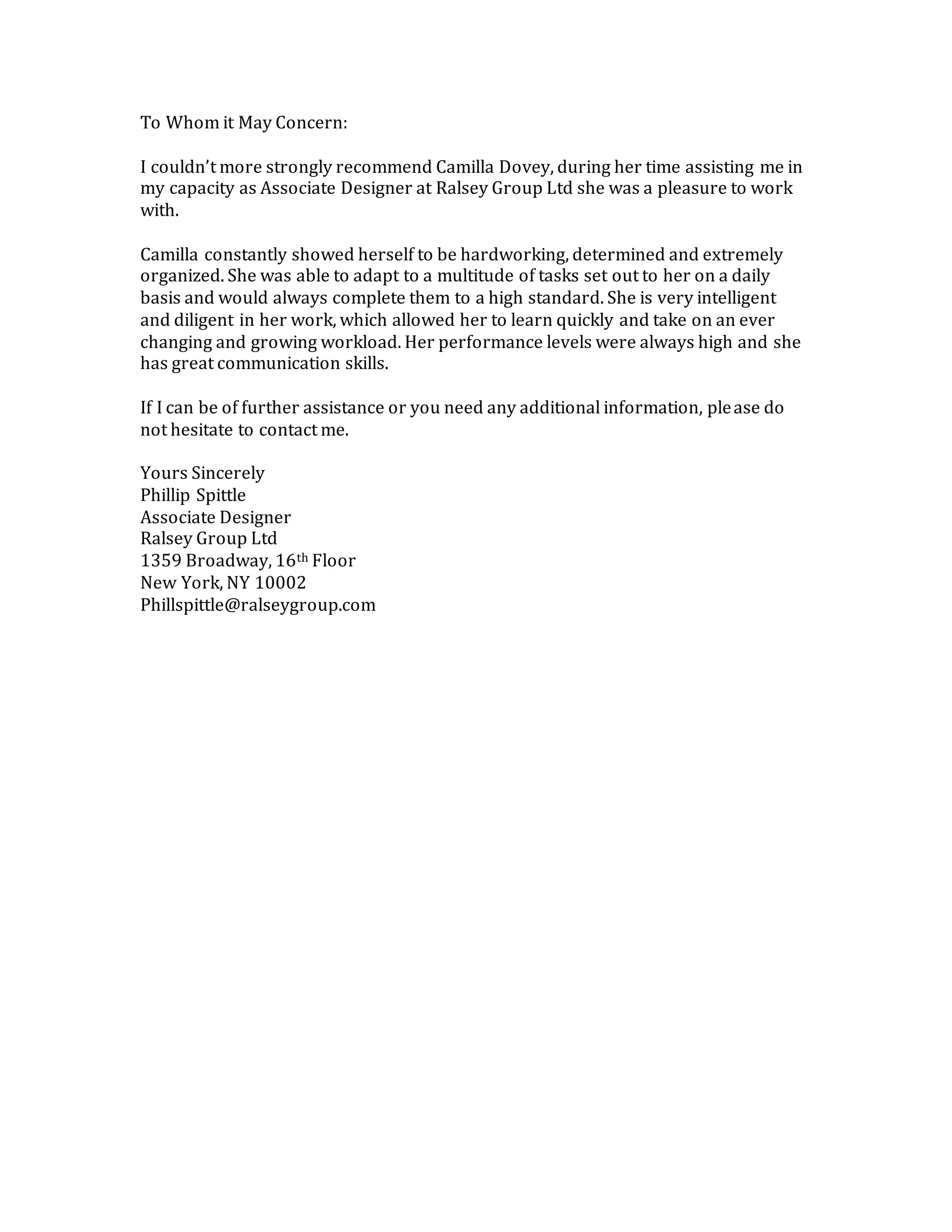 Camilla reference | DOCX