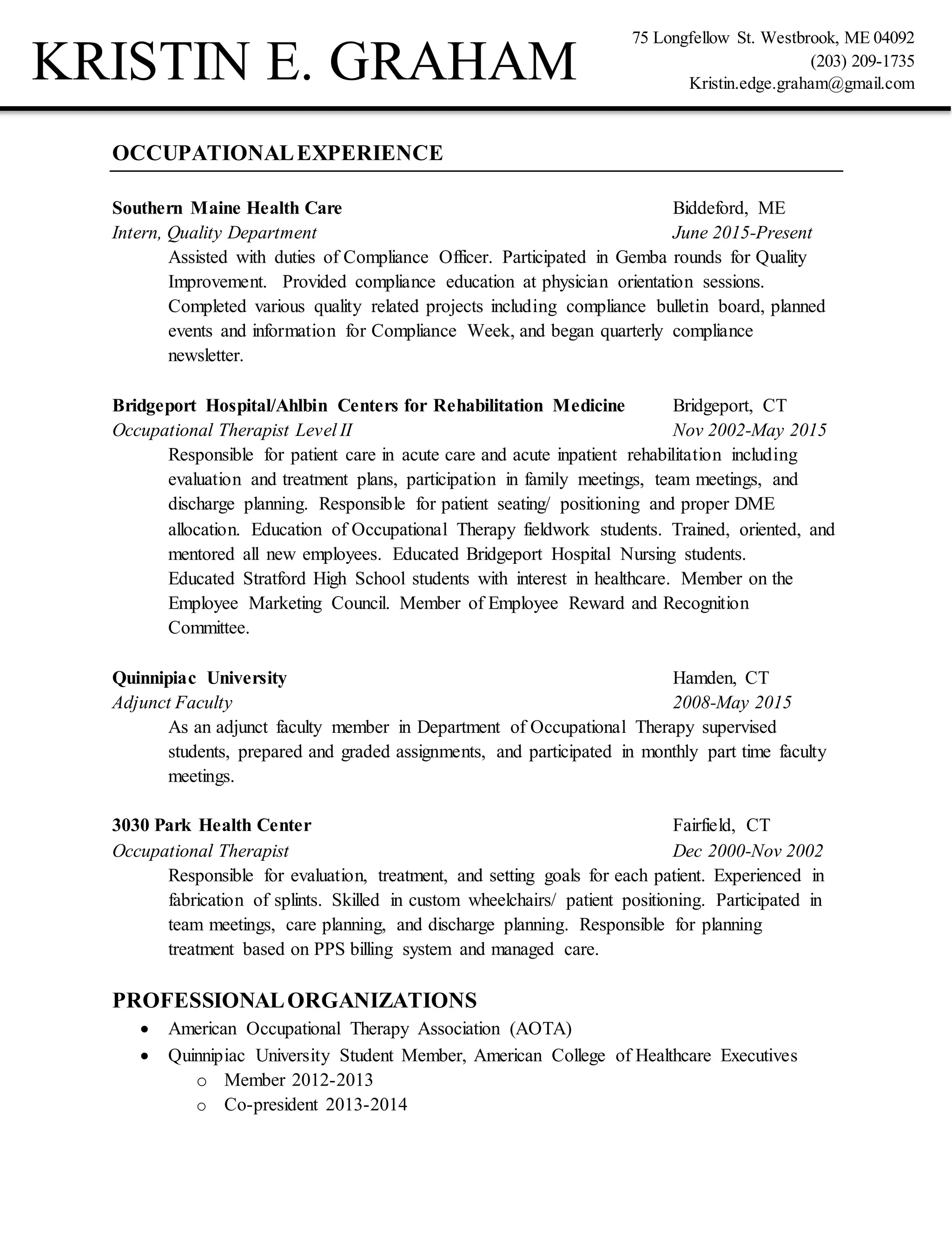Kristin Graham resume | DOCX