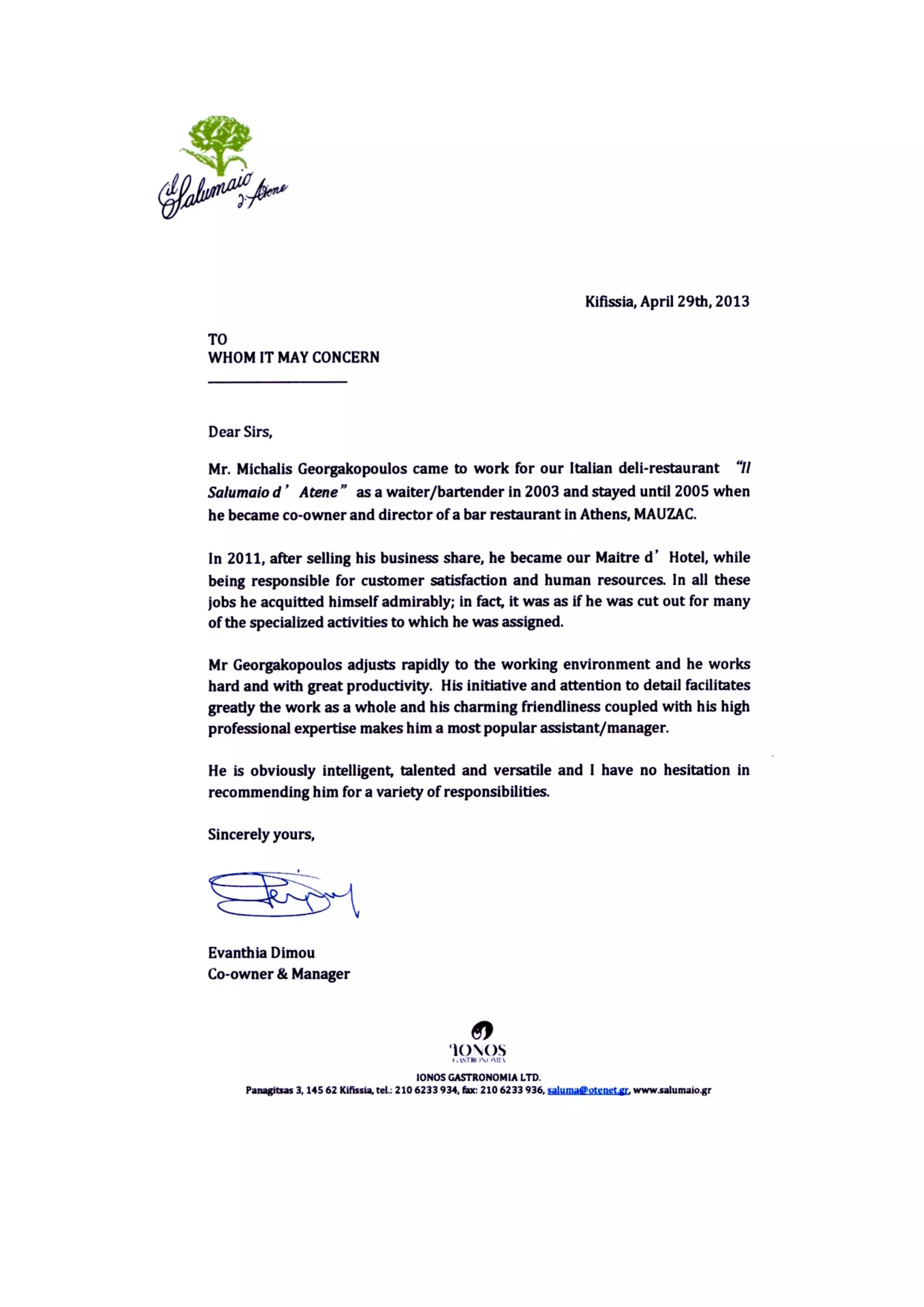 Refrences letters | PDF