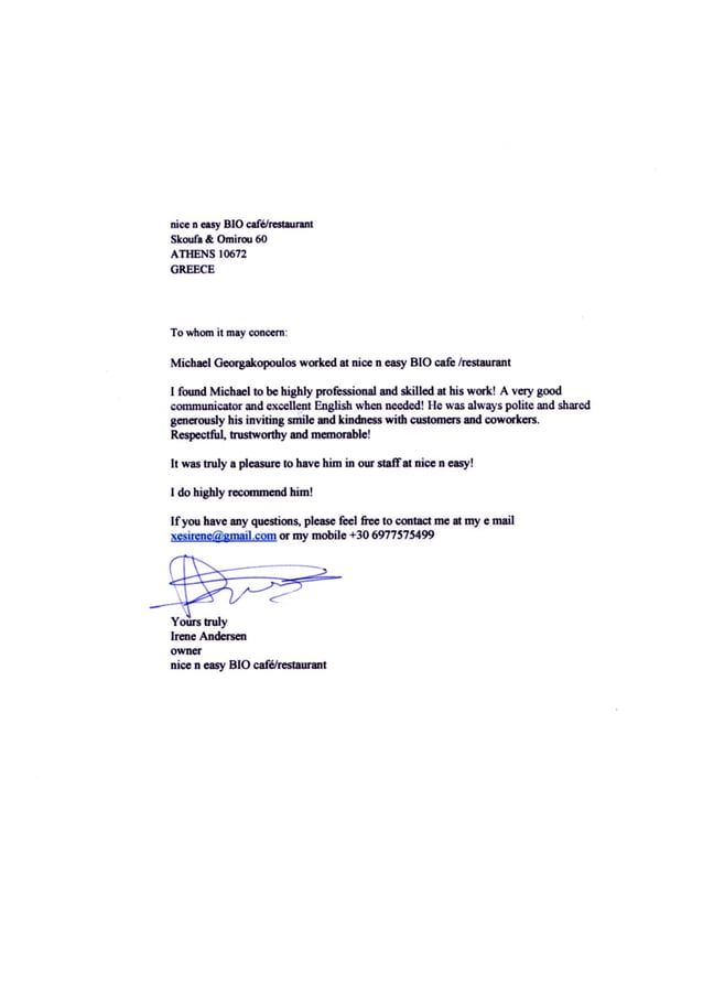 Refrences letters | PDF