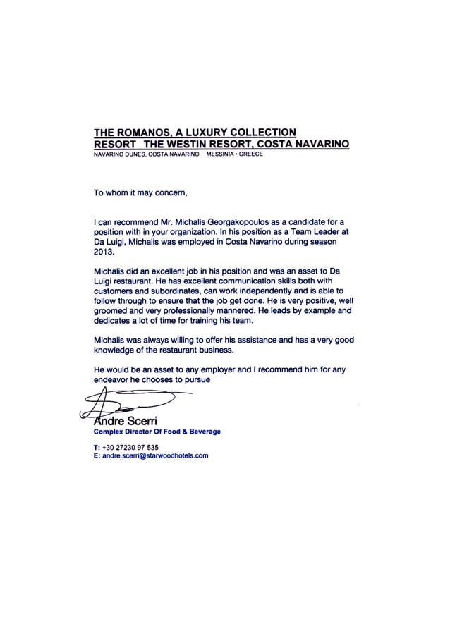 Refrences letters | PDF