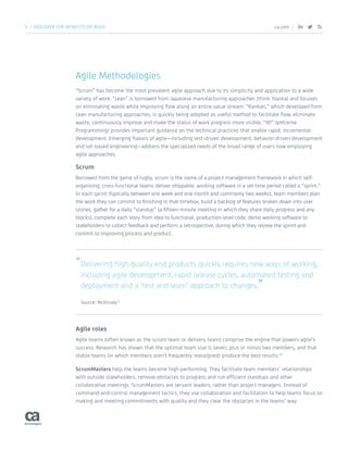 Discover the benefits of Agile - 2015 | PDF