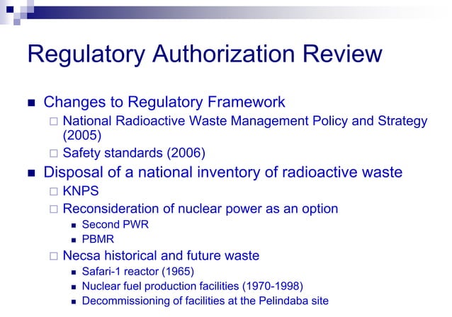 Vaalputs Post Closure Radiological Safety Assessment (PCRSA) | PPT