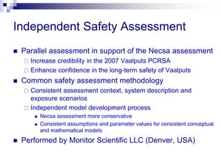 Vaalputs Post Closure Radiological Safety Assessment (PCRSA) | PDF