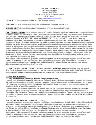Resume-16-3D | DOCX | Civil Engineering Industry | Industries