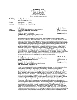 Scott Emert Long Resume | DOCX | Defense Industry | Industries