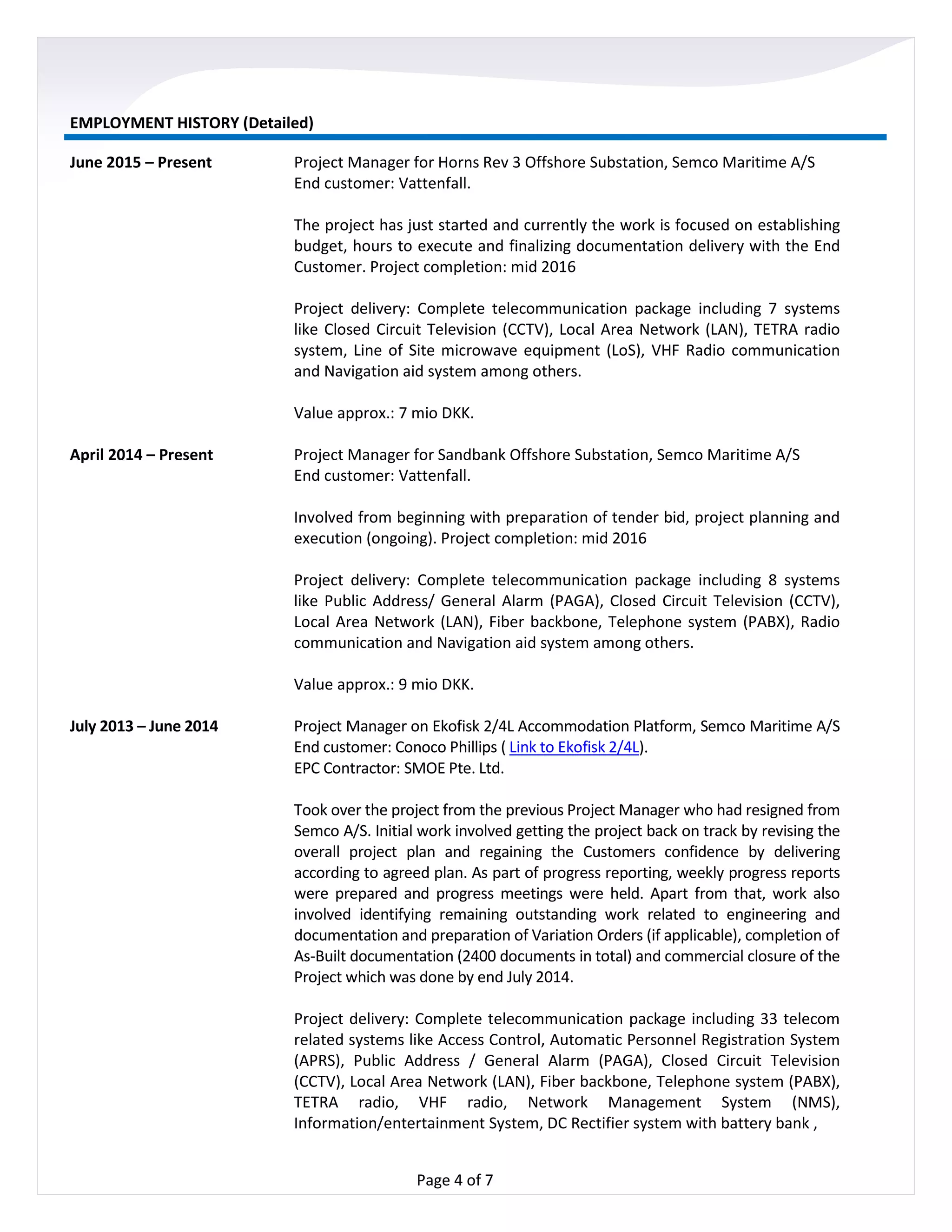 CURRICULUM VITAE_2015_EN | PDF | Civil Engineering Industry | Industries