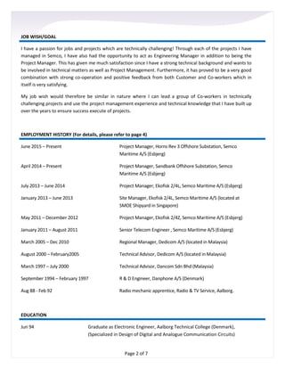 CURRICULUM VITAE_2015_EN | PDF | Civil Engineering Industry | Industries