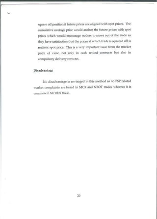 Forward Markets Commission- Sanjay Lunia | PDF