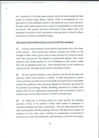 Forward Markets Commission- Sanjay Lunia | PDF