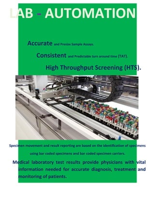 Demo Automation | DOC | Medical Tests | Medical Health