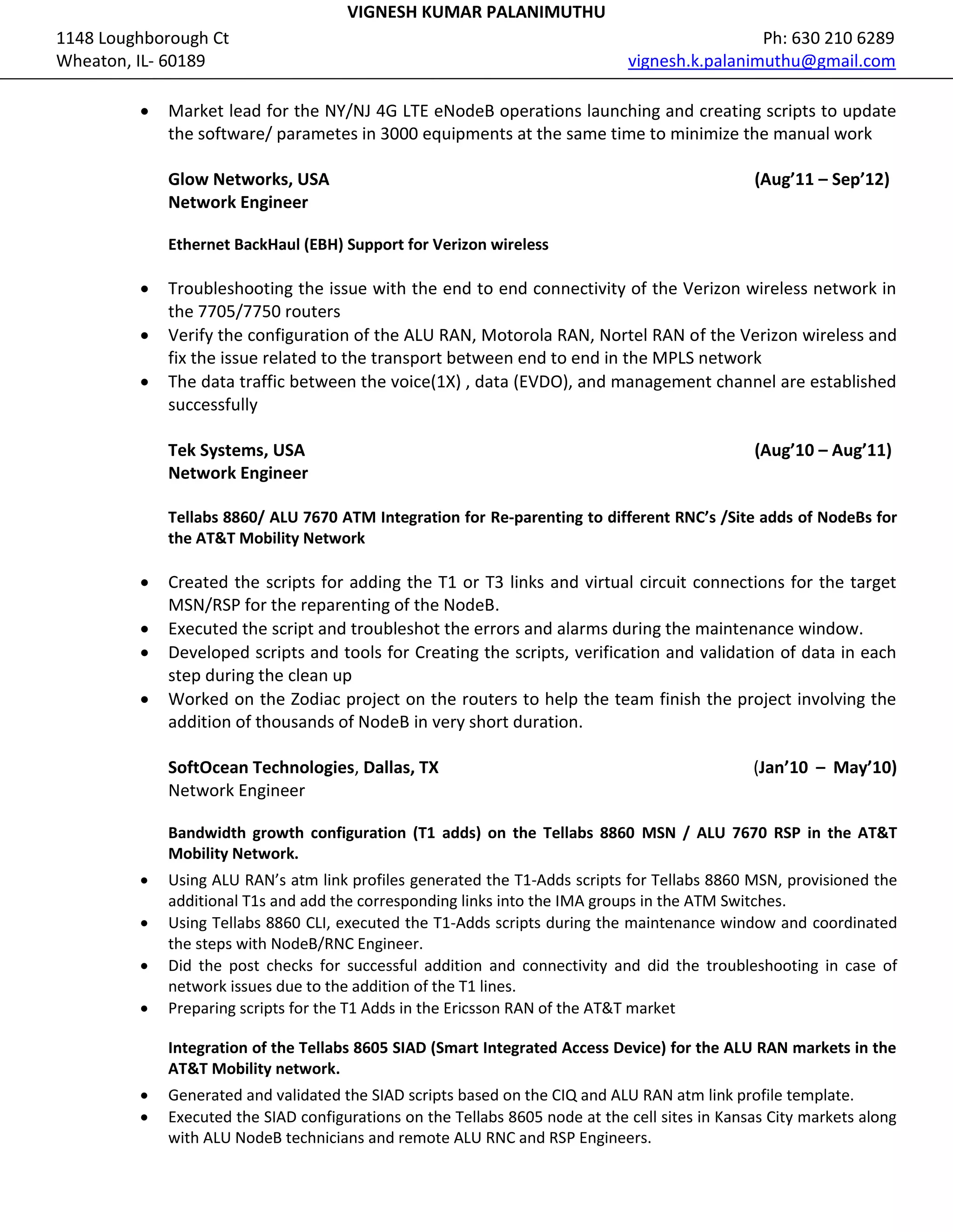 Resume_Vignesh_Palanimuthu | PDF | Internet | Computing