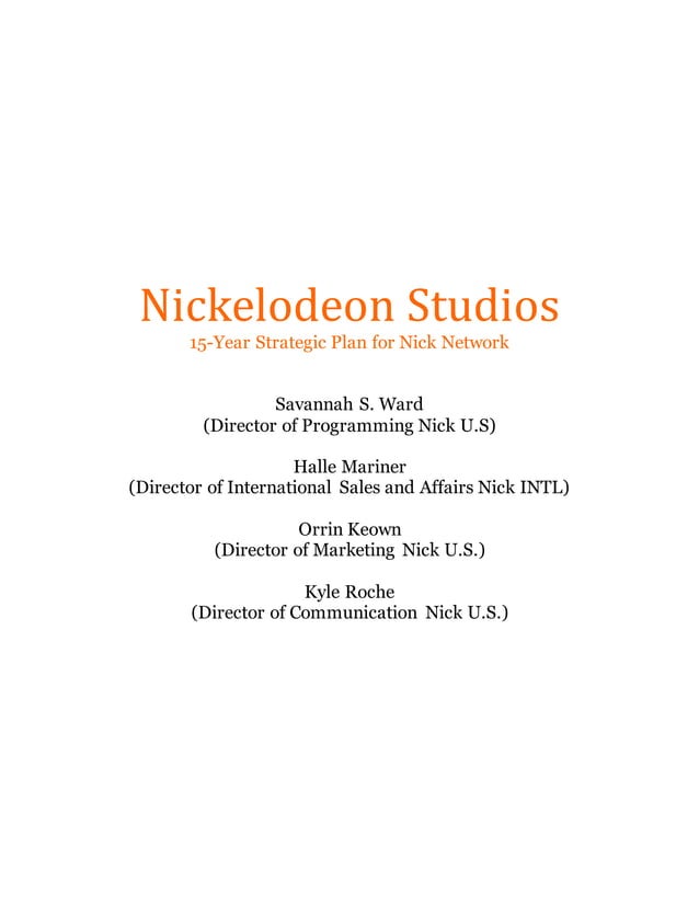 Nick Network Binder | DOCX | History | Genres
