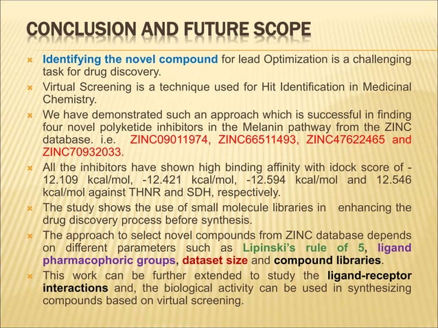 In-Silico Identification of inhibitors for Controlling Rice Blast | PPT