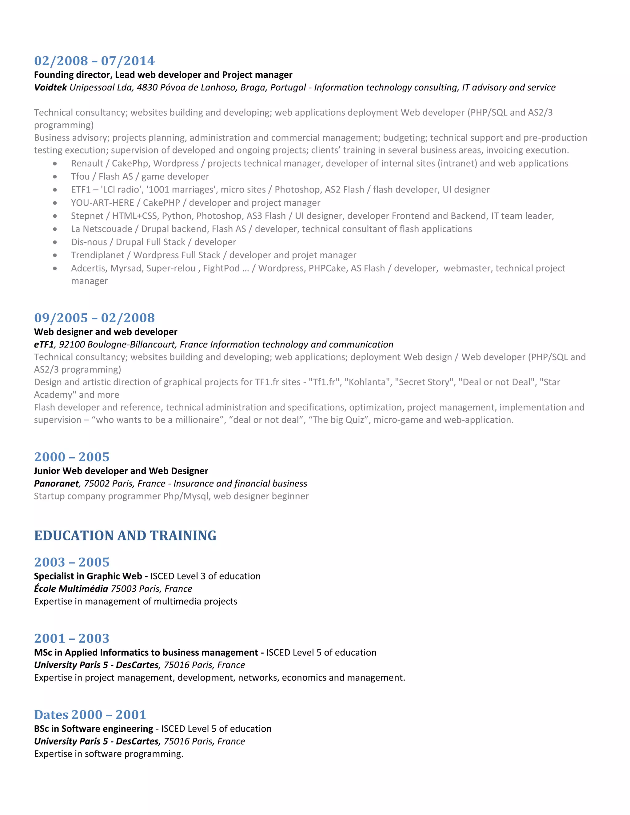 CV-VictorDaCosta-2016-EN | PDF