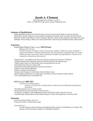 Resume Jacob | PDF
