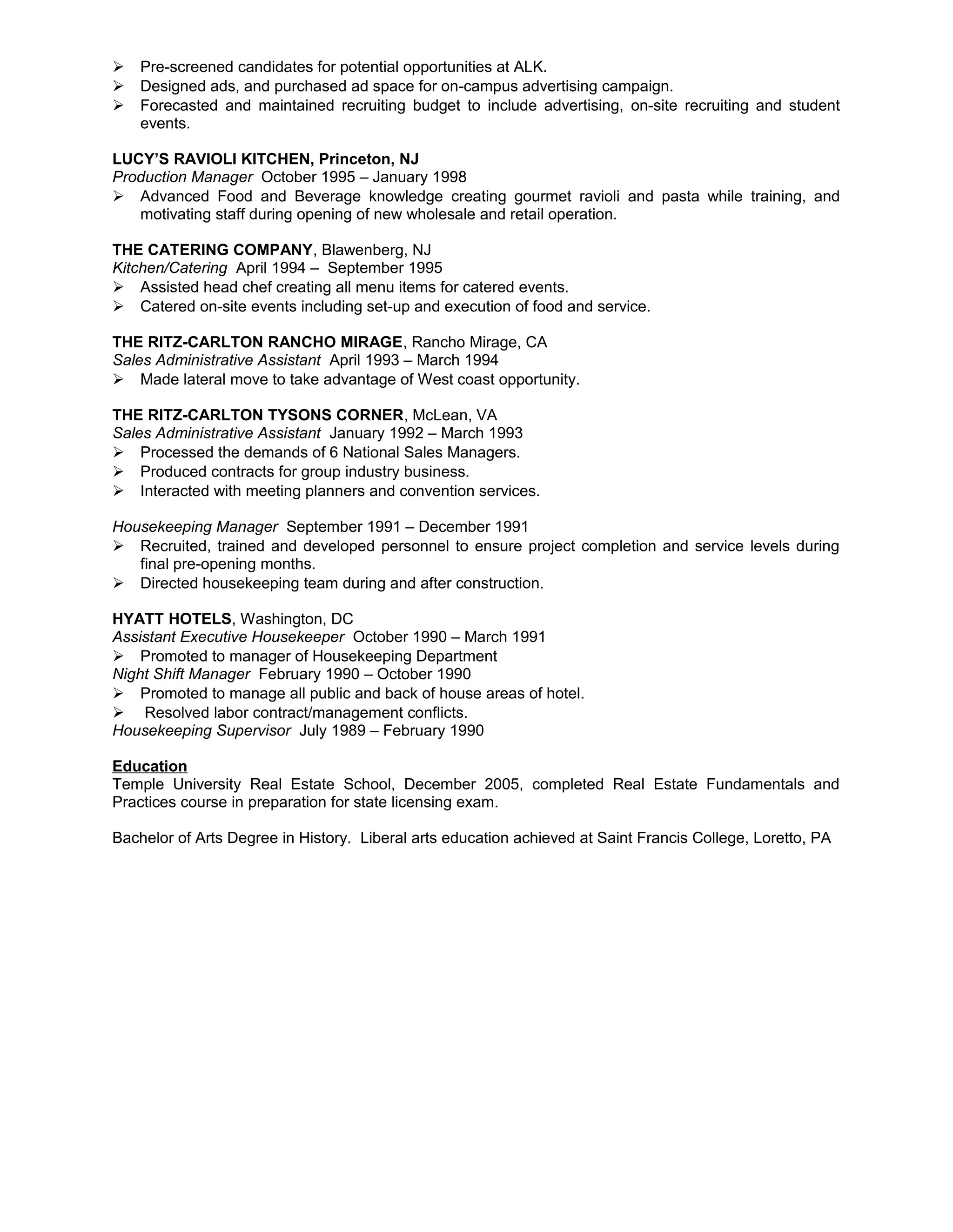 Geoff Campbell - Resume - Property Manager | DOC