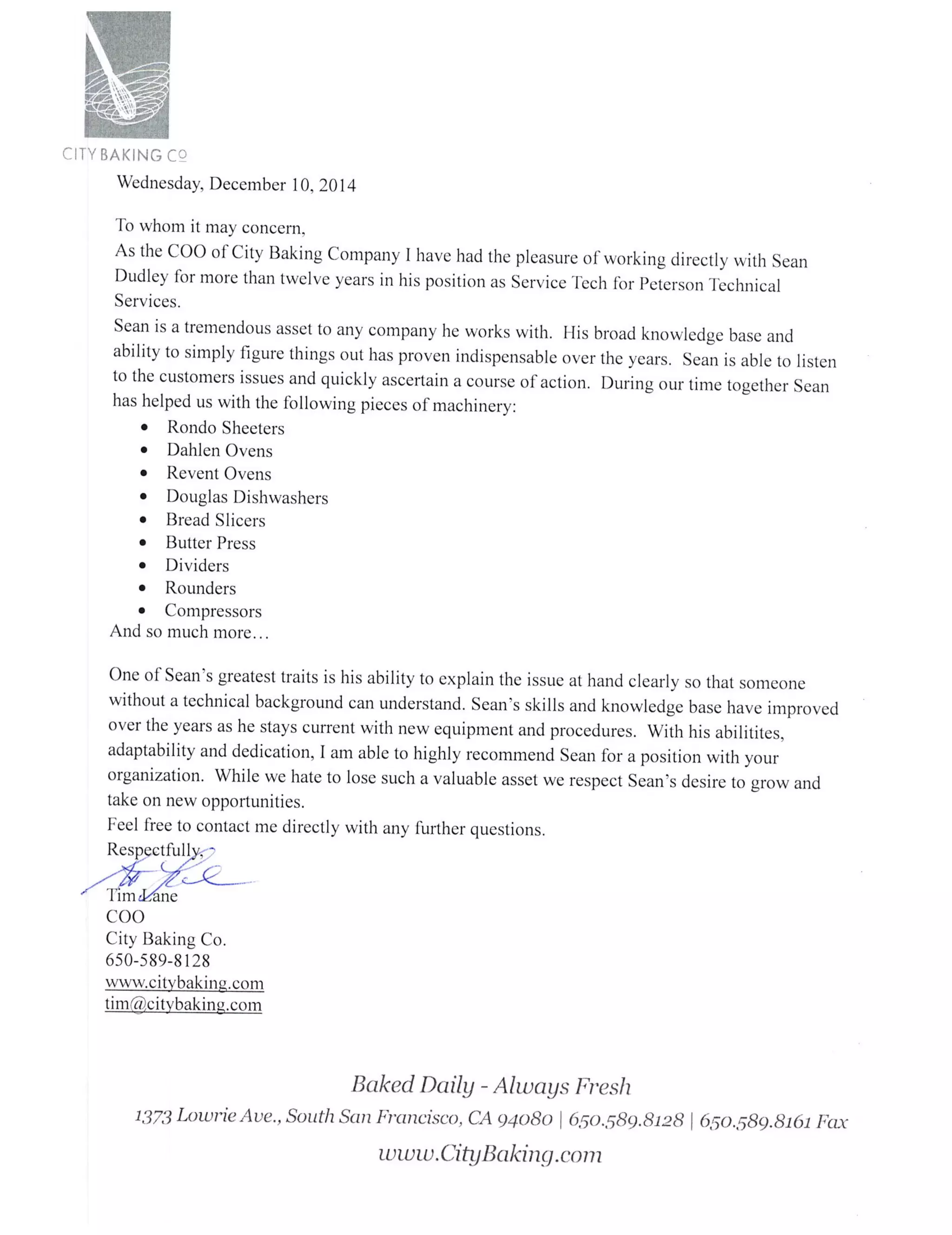letter of rec. | PDF