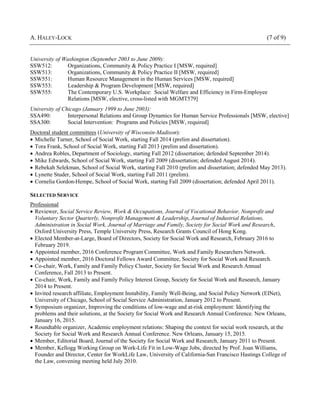 A. Haley-Lock (C.V. Mar. '16) | PDF