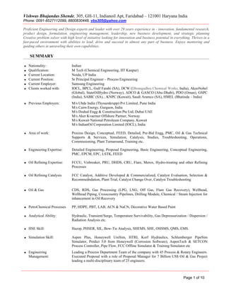 ResumeR - VishwasBShende 7th Sep 16 | PDF