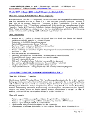 ResumeR - VishwasBShende 7th Sep 16 | PDF