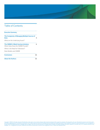 The Value of Standards-based CMDB Federation | PDF