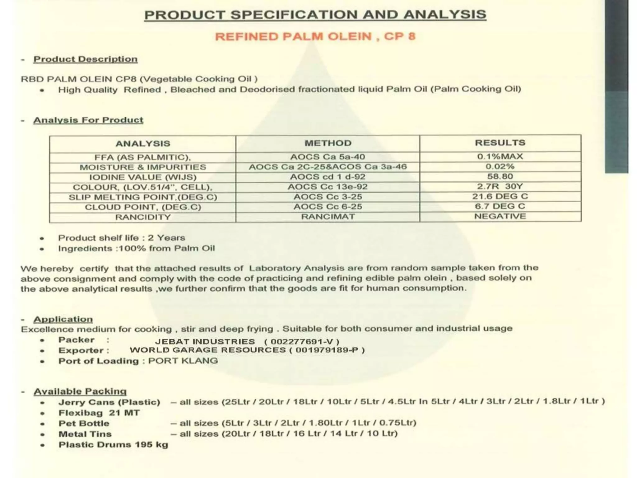 Packing & Specification | PPTX | Pet Supplies | Pets
