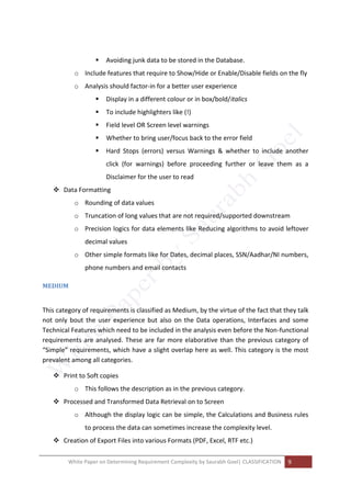 Determining Requirements Complexity - White Paper | PDF