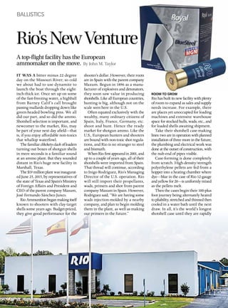 Rio - Rio's New Venture, Wildfowl - 10.1.15 | Arms & Ammunition ...