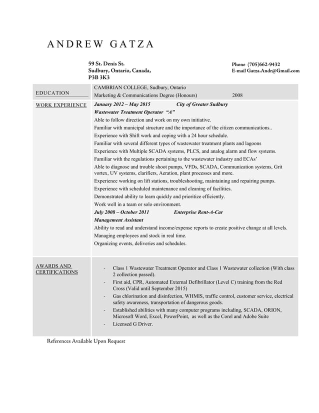 GatzaResumeLinkedin | PDF