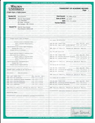 MBA Graduate transcript | PDF