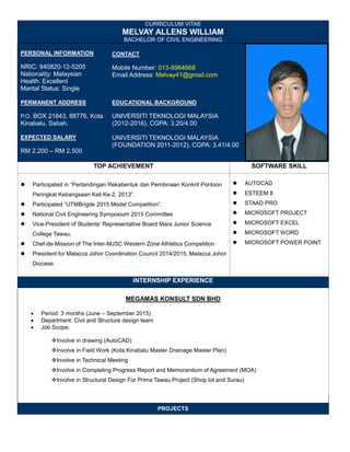 MELVAY ALLENS WILLIAM | PDF | Civil Engineering Industry | Industries