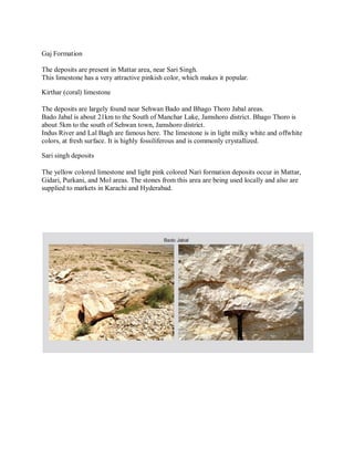 Limestone Production of Pakistan | PDF
