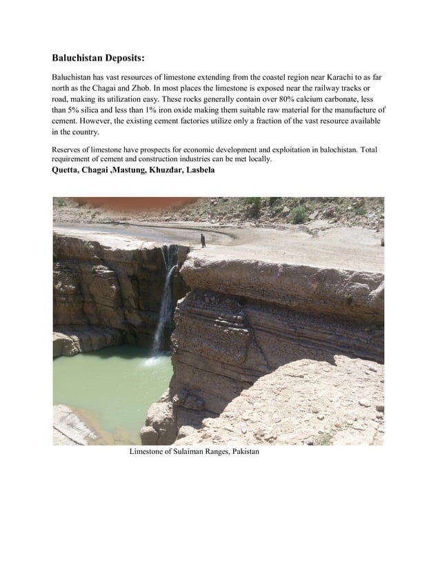 Limestone Production of Pakistan | PDF | Geology | Science