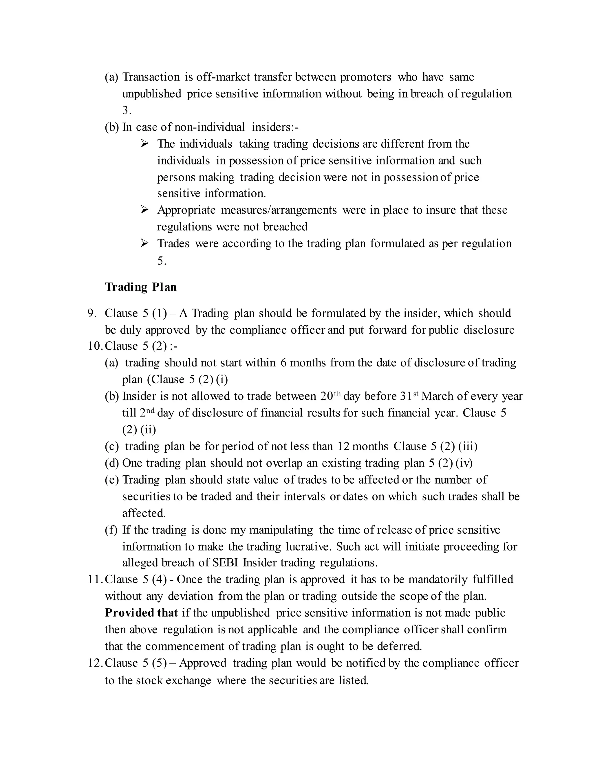 Insider Trading_Code Of Conduct | PDF