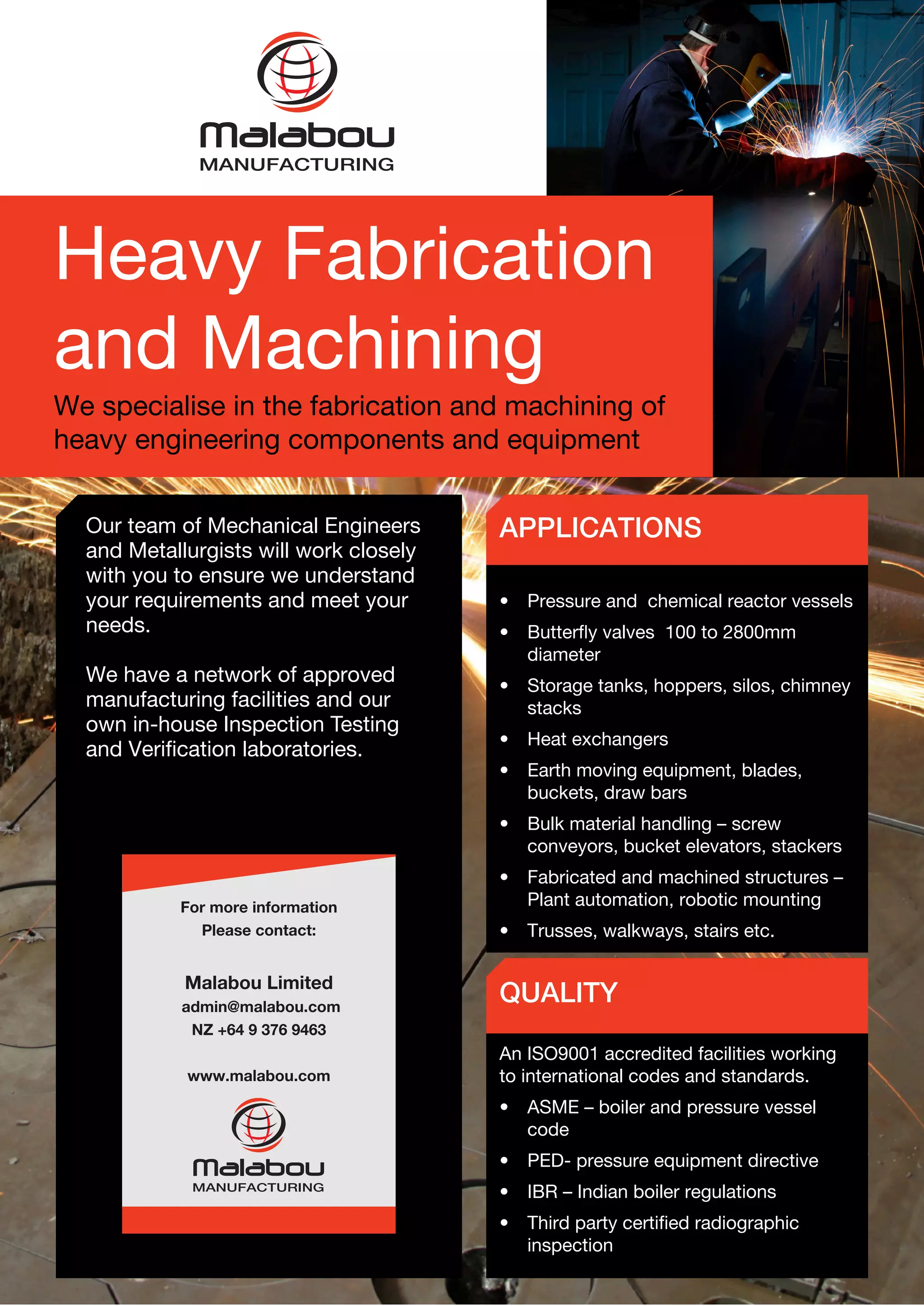 Malabou Brochure Steel Fabrication 2015 | PDF