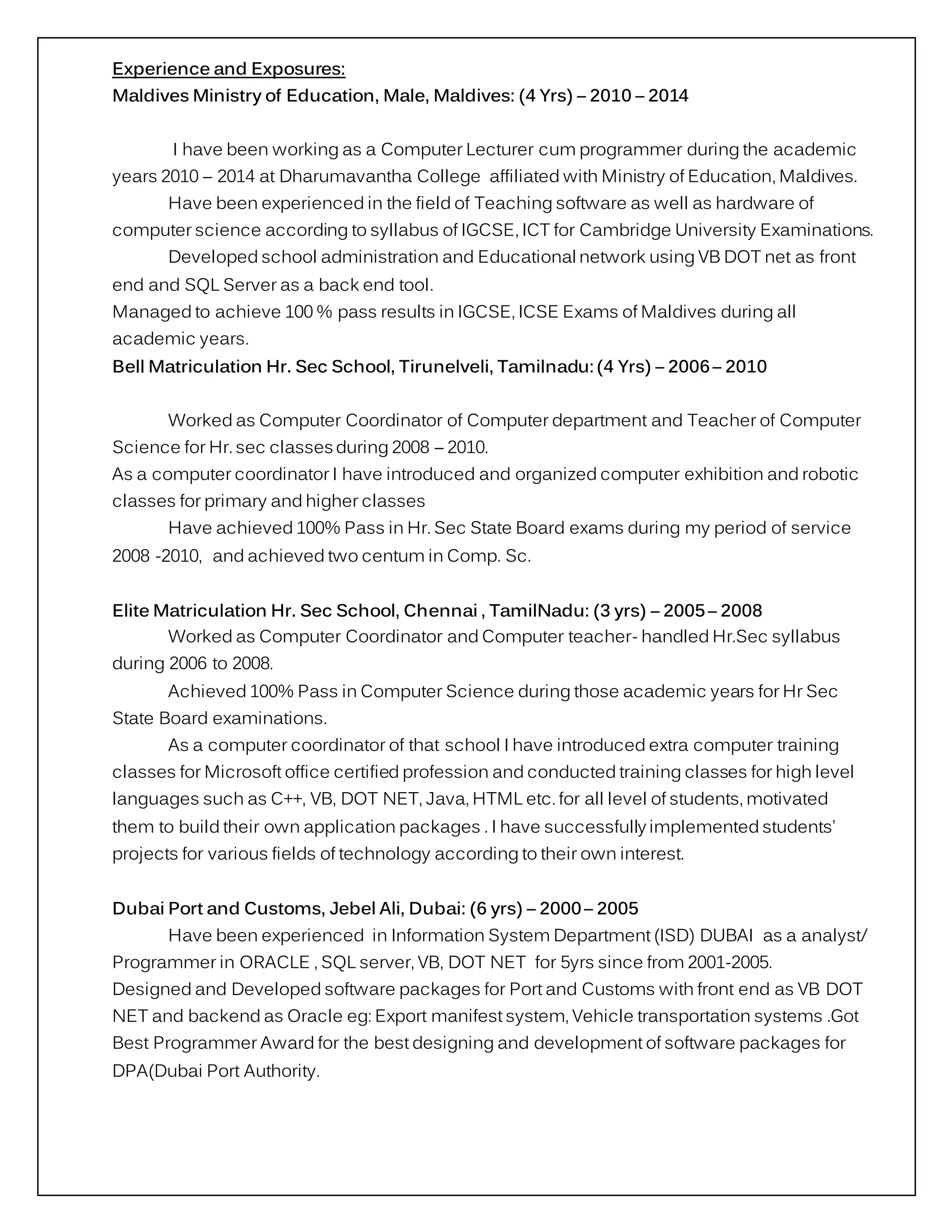 Lecturers job college | DOCX