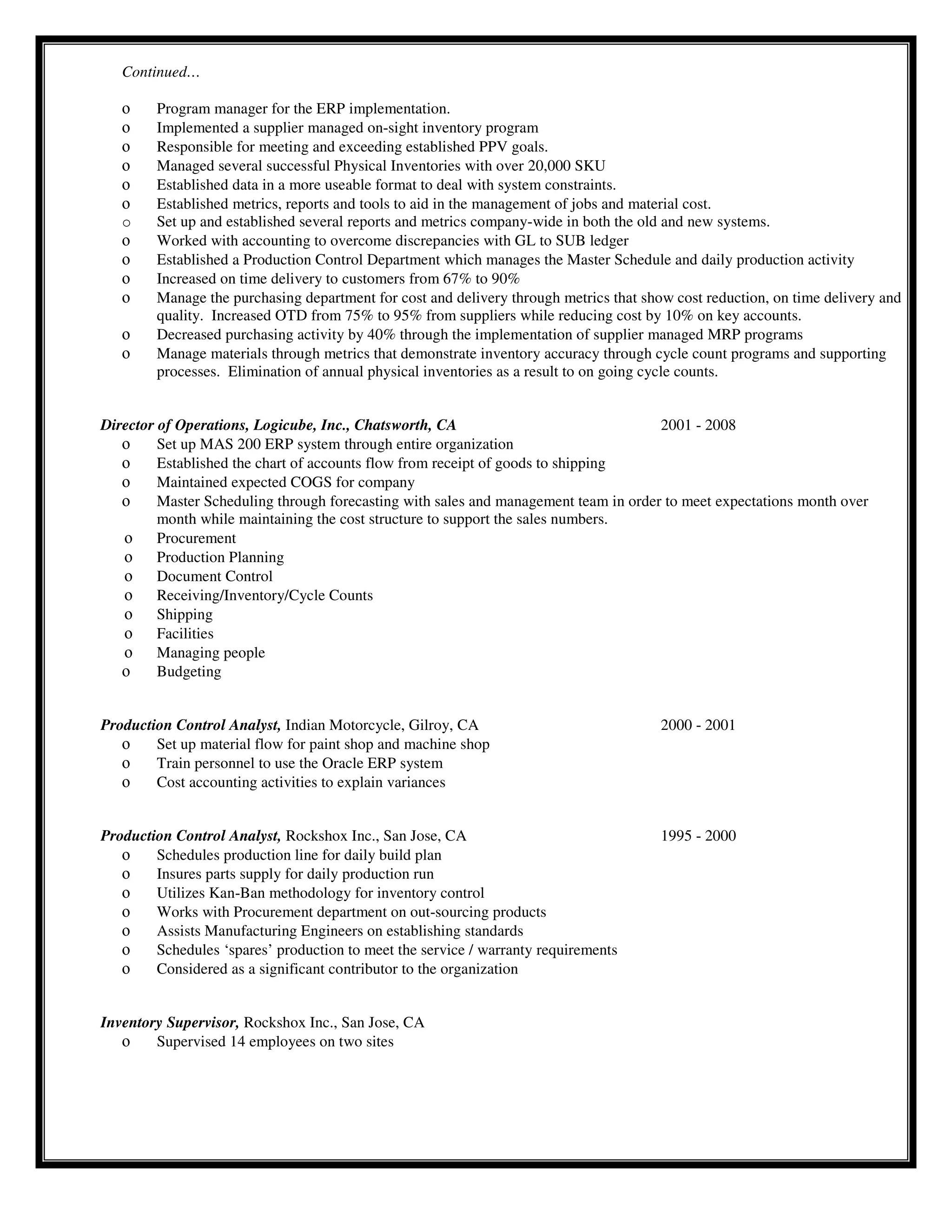 Kevin R Peck resume | PDF