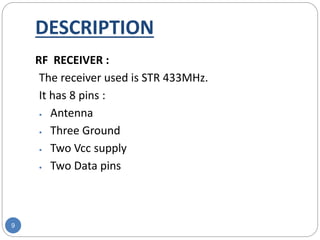 FIRE FIGHTING ROBOT USING RF TECHNOLOGY | PPT