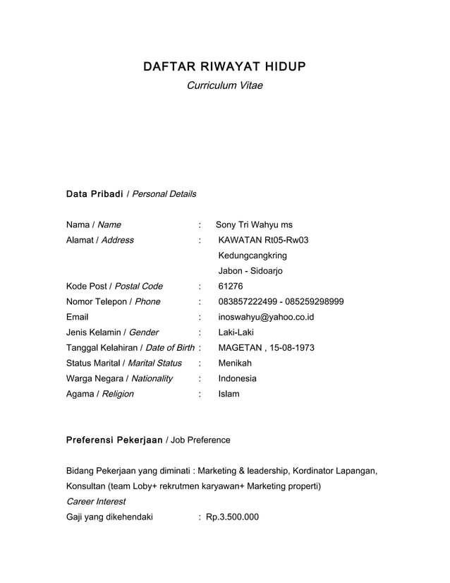baru cv 2015 tata graha | PDF