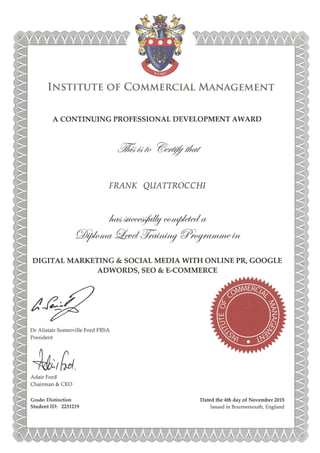 Digital Marketing Diploma | PDF