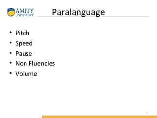Principles of Non Verbal Communication | PPT