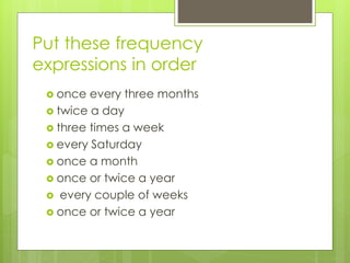 4 C Adverbs of frequency | PPTX