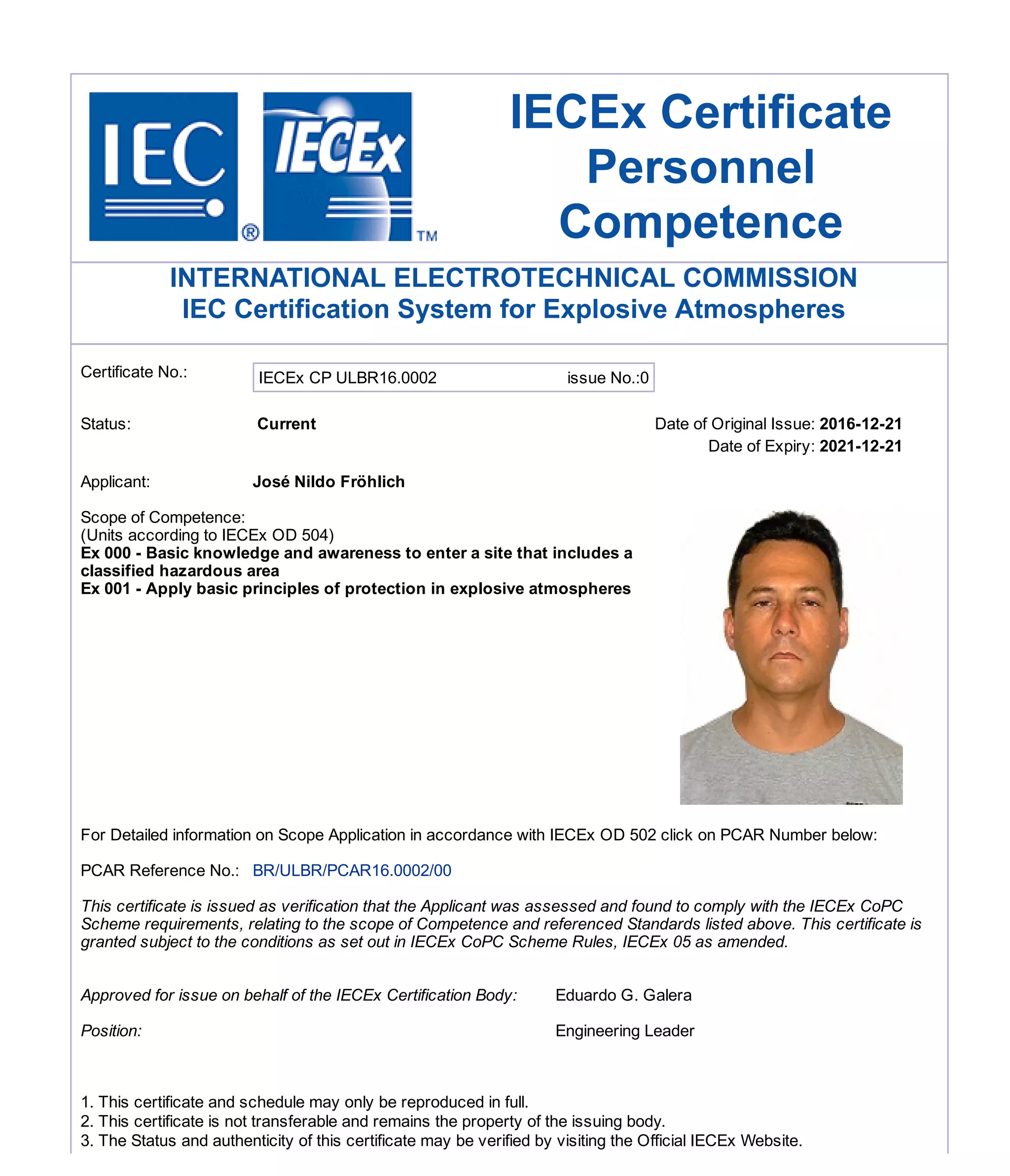 IECEx Certificate of Conformity System - José Nildo Fröhlich | PDF