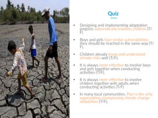 Involving Children in Climate Change Adaptation | PDF
