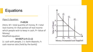 Cambridge Theory of Money also known as the Cambridge Cash Balance ...