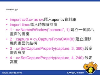 Using openCV on Raspberry Pi | PPT