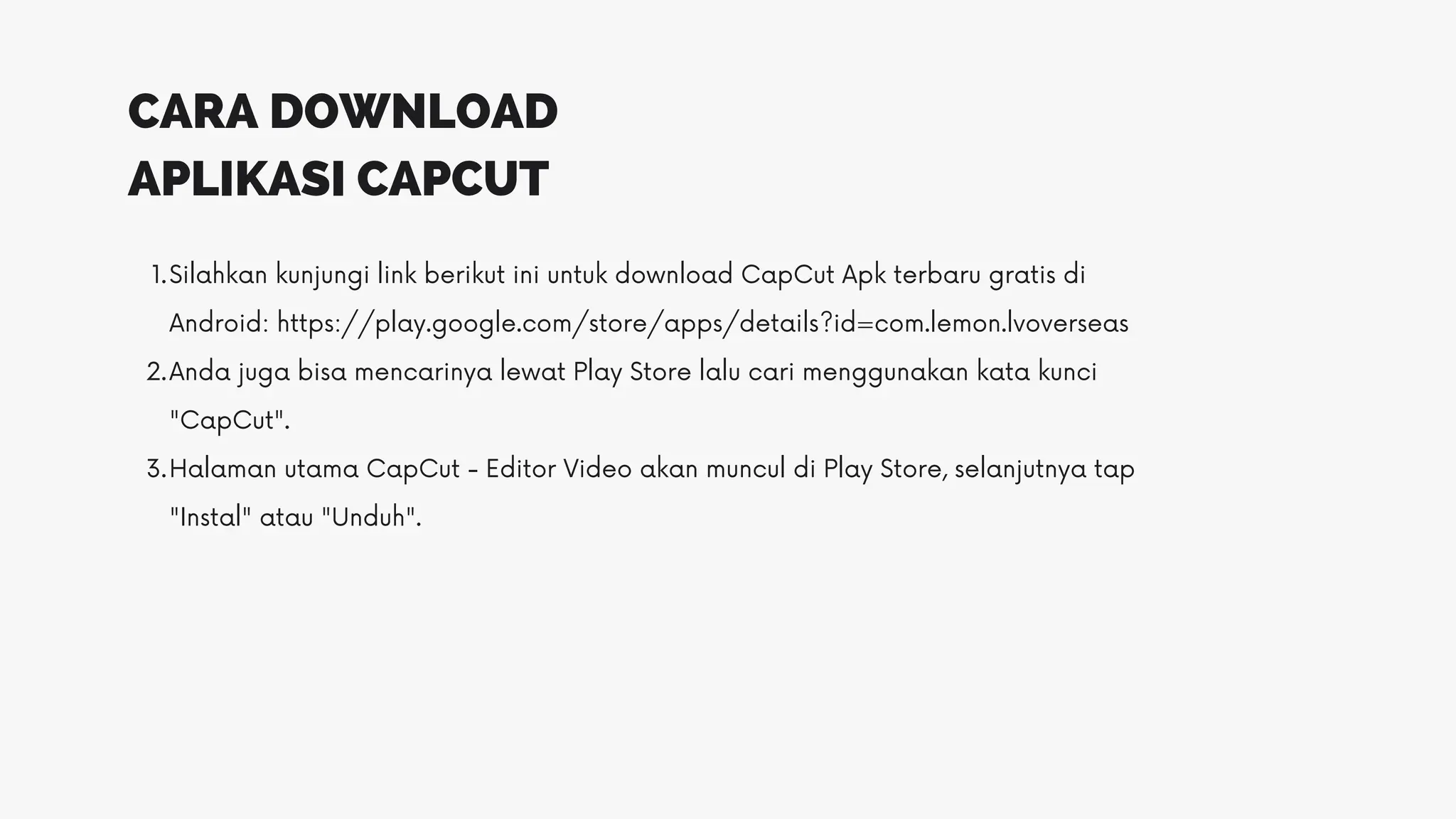Materi Dasar Dasar Capcut Untuk Content Creator Pemula Pdf